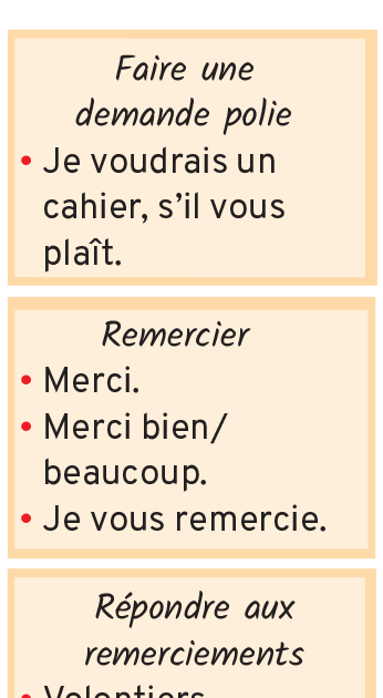 Le français utile: Faire une demande polie. Remercier/Répondre aux ...