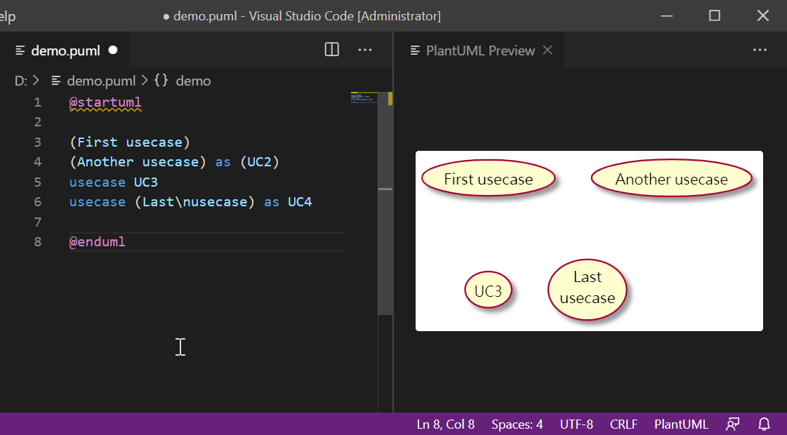 Plantuml visual studio code tutorial - dolphinjoker