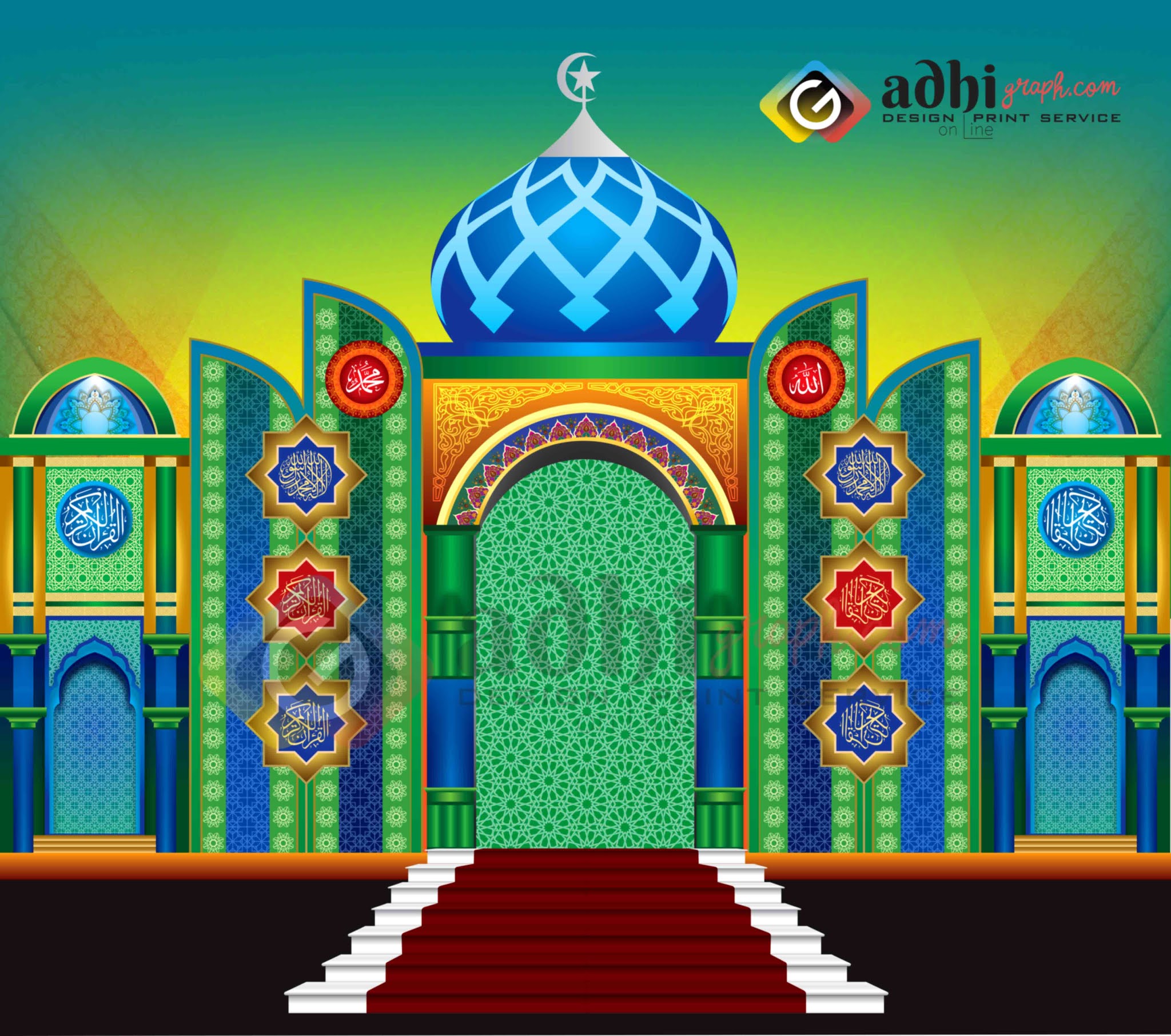 VECTOR ASTAKA MTQ , VECTOR MASJID