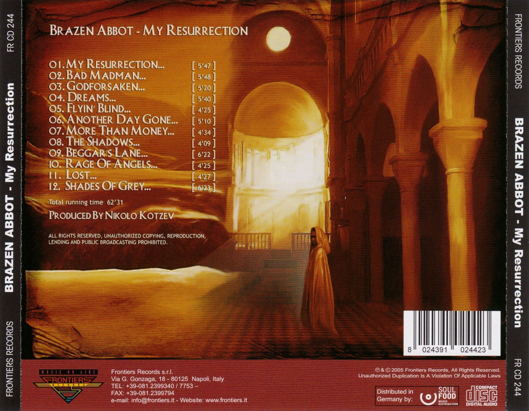 Classic Rock Covers Database: Brazen Abbot - My Resurrection (2005)