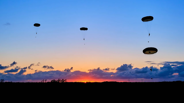 SNAFU!: Royal Marines parachute into Denmark....