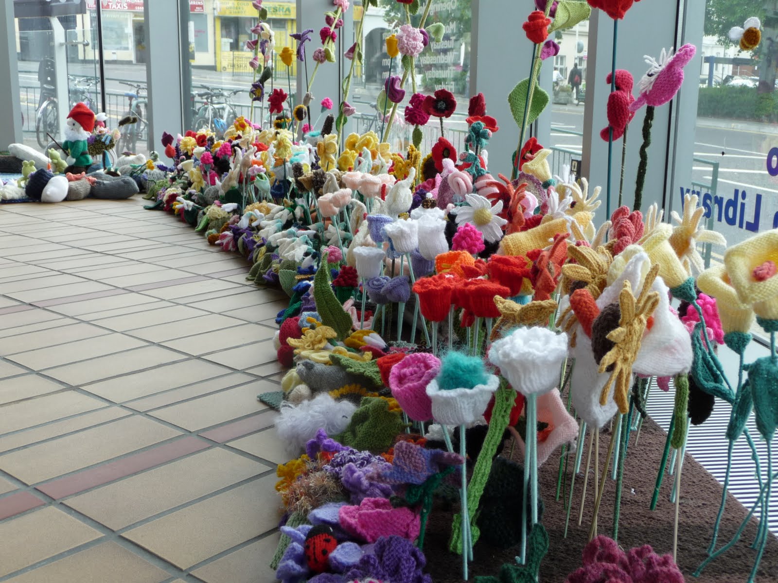Blooming Marvellous ~ community knitted garden