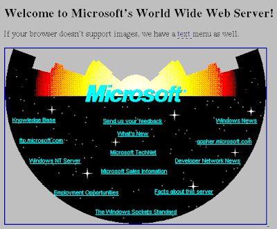 El paso de los años en las páginas web