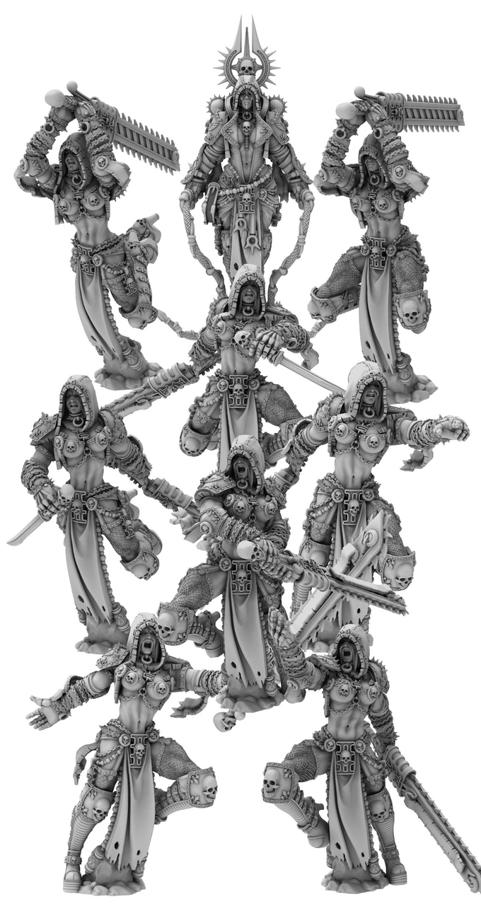 Dark Faction Girls: Kickstarter for Resin Miniatures or Digital - Faeit 212