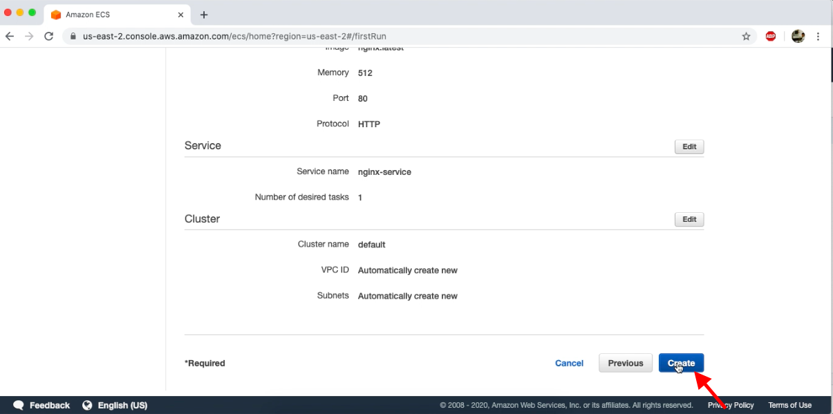 AWS - Create An Nginx Container Using Fargate