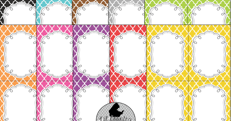 Lil Country Librarian: {FREEBIES} Fancy Quatrefoil Editable Task Cards ...