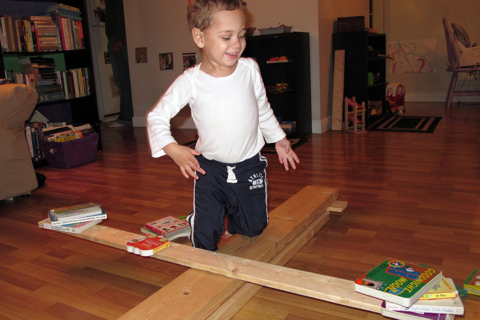 Peaceful Parenting: Homemade Levers: Science Play