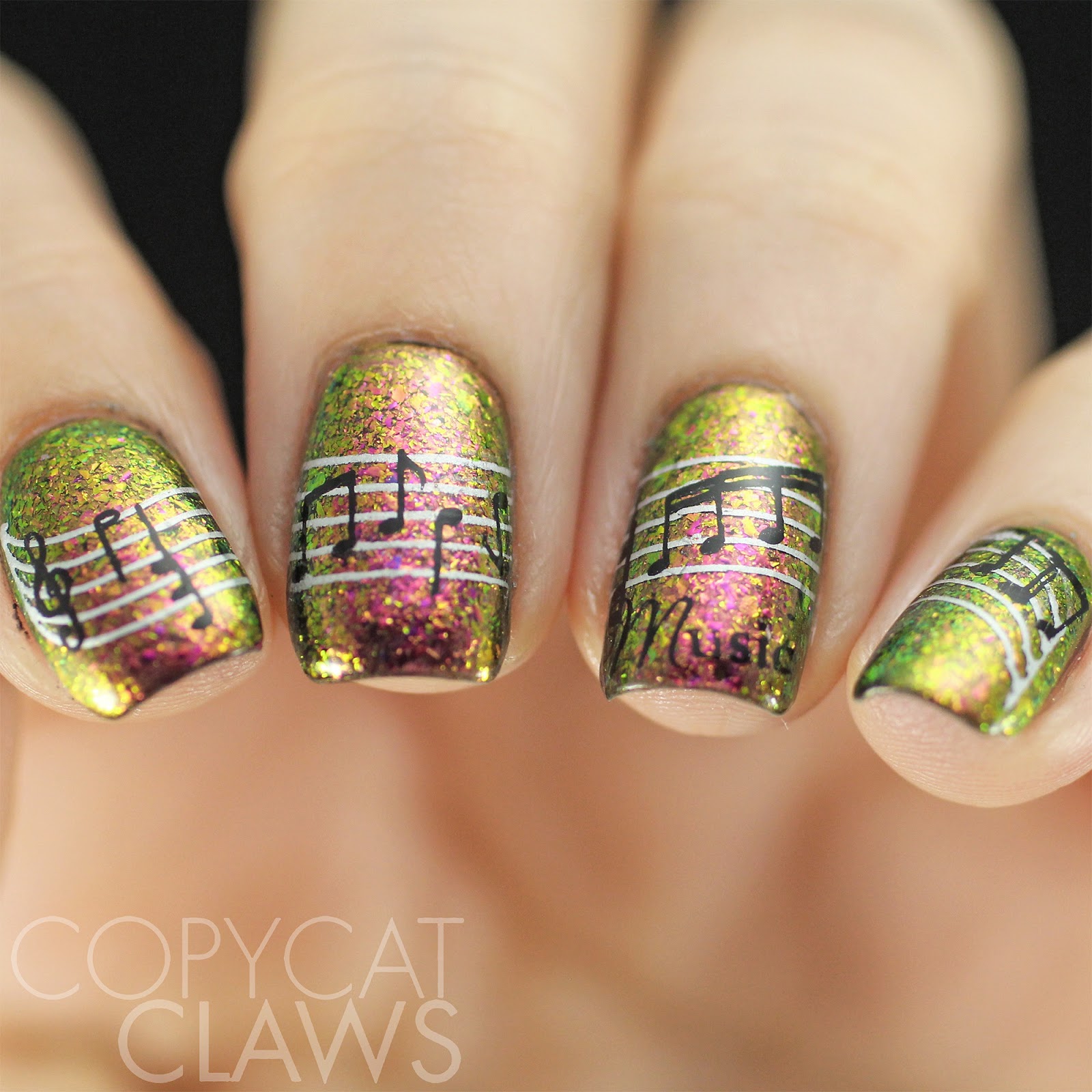 Cute Music Note Nail Designs