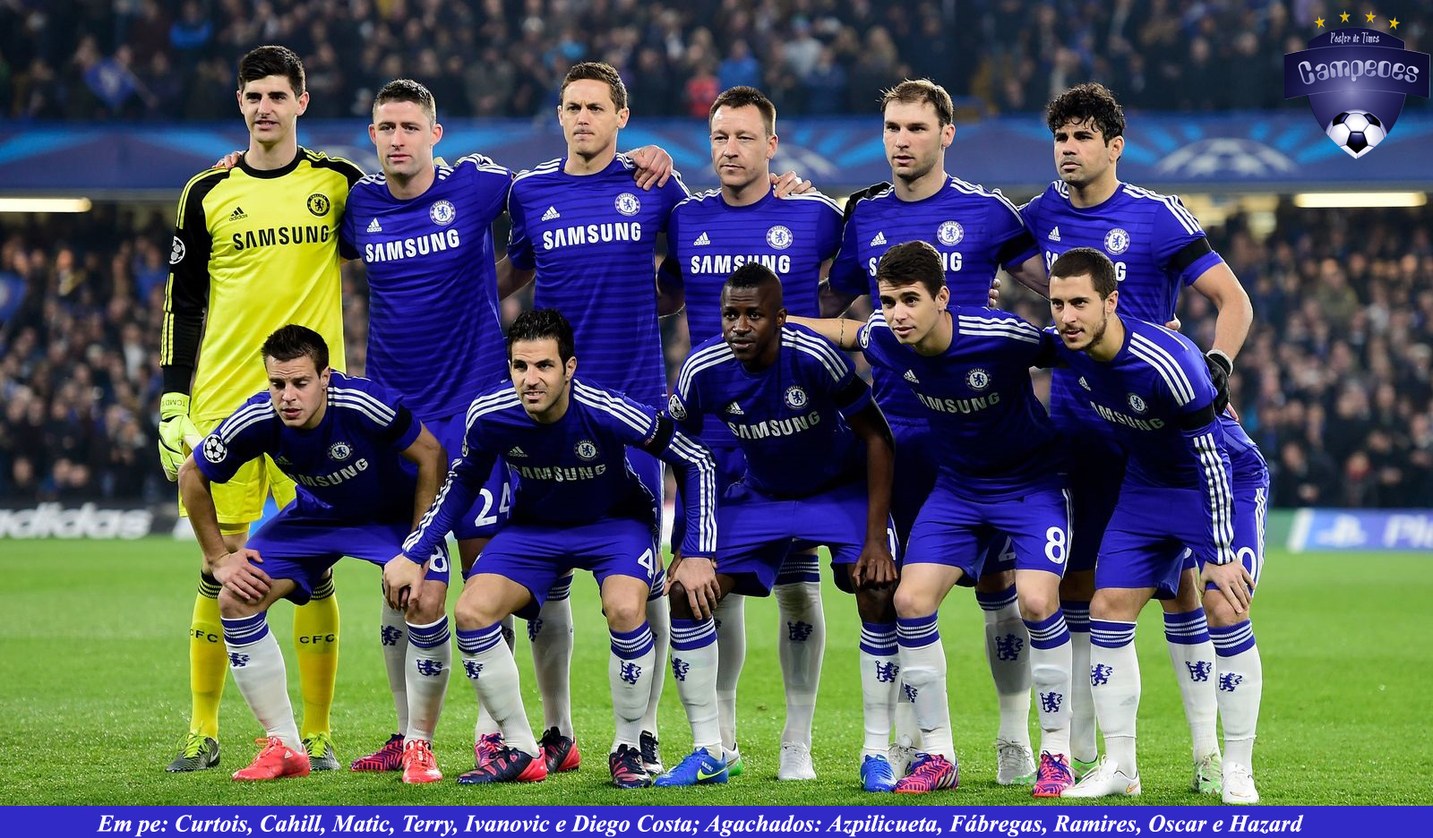 Times Campeões: Chelsea Campeão Inglês 2015
