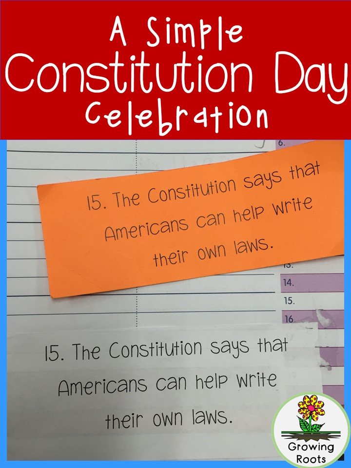Growing Roots: A Simple and Meaningful Constitution Day Celebration