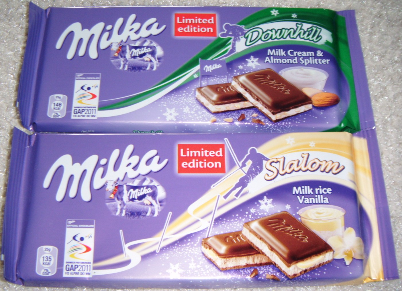 FOODSTUFF FINDS: New Milka: Milka Rice Vanilla / Milka Cream & Almond ...