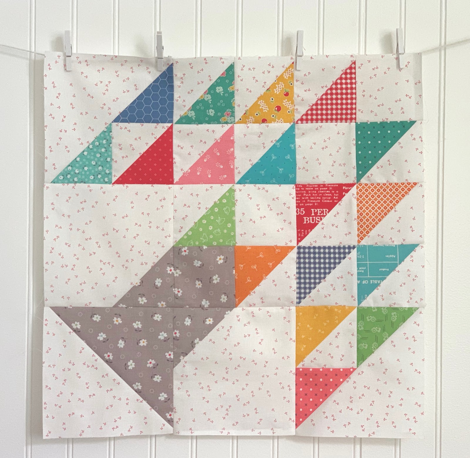 Bee In My Bonnet: Vintage Block Along - Checkers Block Tutorial!!