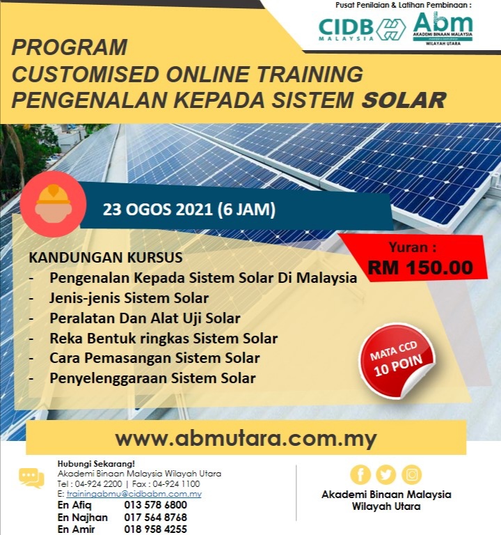 ONLINE TRAINING | KURSUS SECARA ATAS TALIAN | OGOS & SEPTEMBER 2021 ...