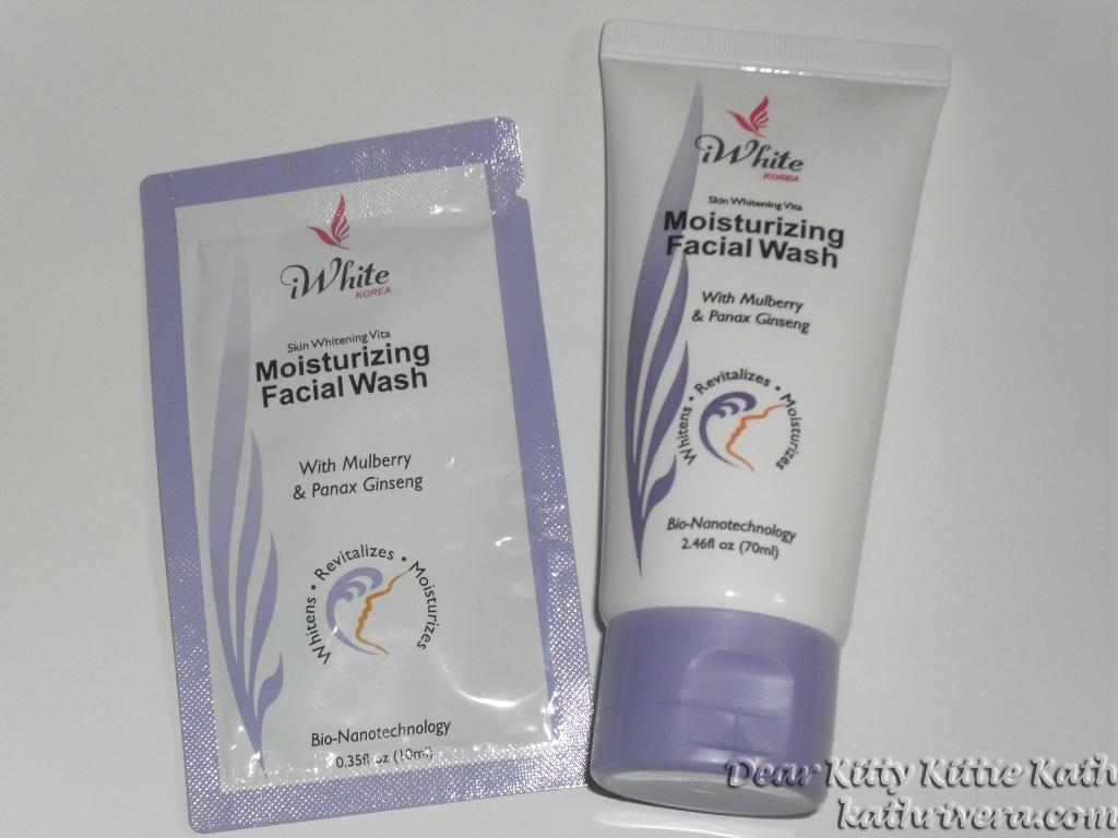Product Review: iWhite Korea Moisturizing Facial Wash | Dear Kitty ...