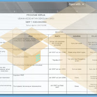 Contoh Bentuk Program Kerja dan Jadwal UKS Format Microsoft Excel ...