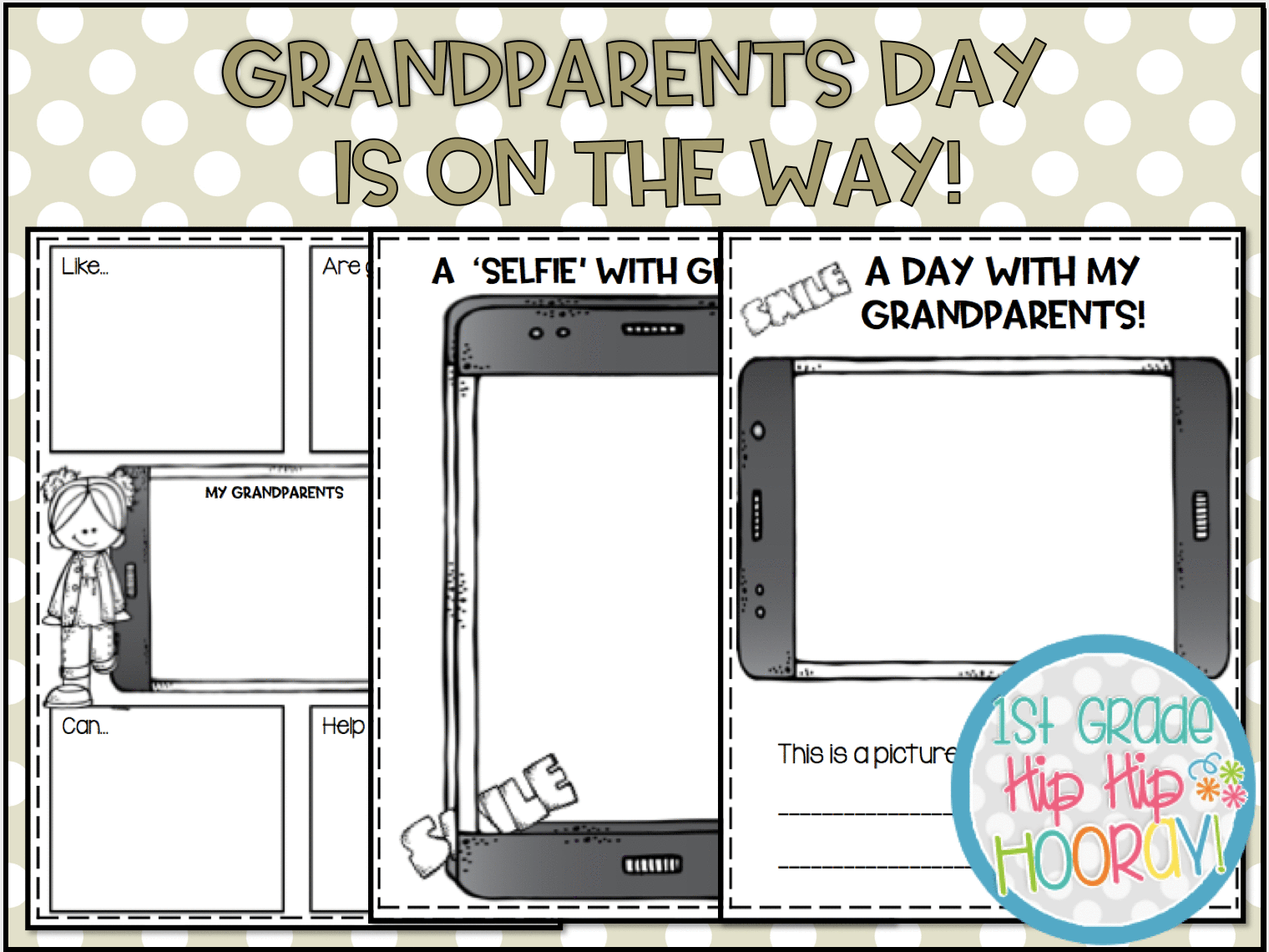 1st Grade Hip Hip Hooray!: September brings Grandparents Day! Face to ...