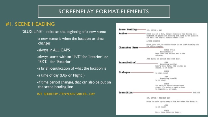 SCREENWRITING STUFF- SCRIPT FORMAT and WRITER'S DUET