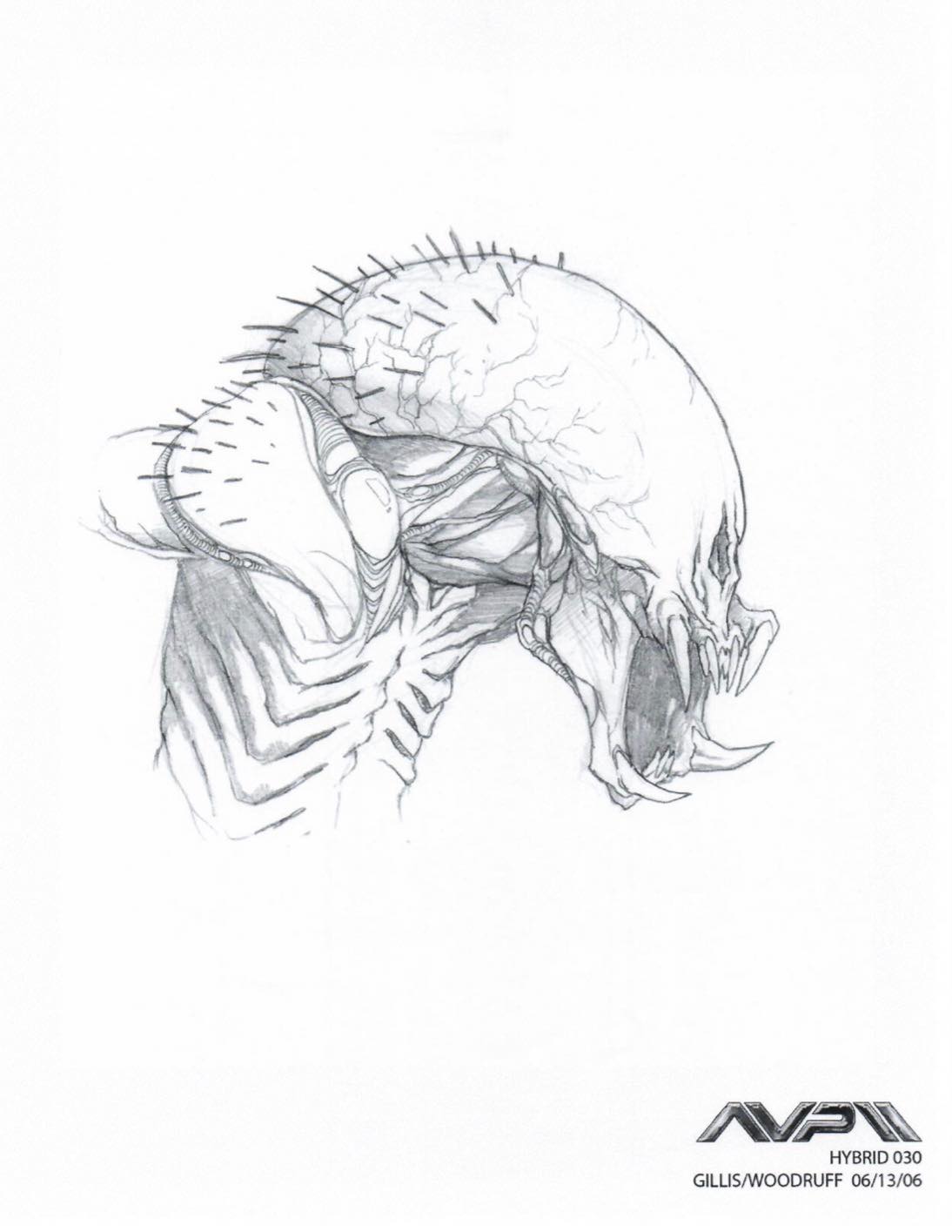 Alien Explorations: Alien vs Predator: Predalien Hybrid concepts list