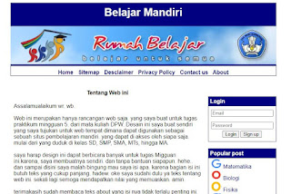 Membuat tampilan web sederhana dengan html dan css. - Belajar Web