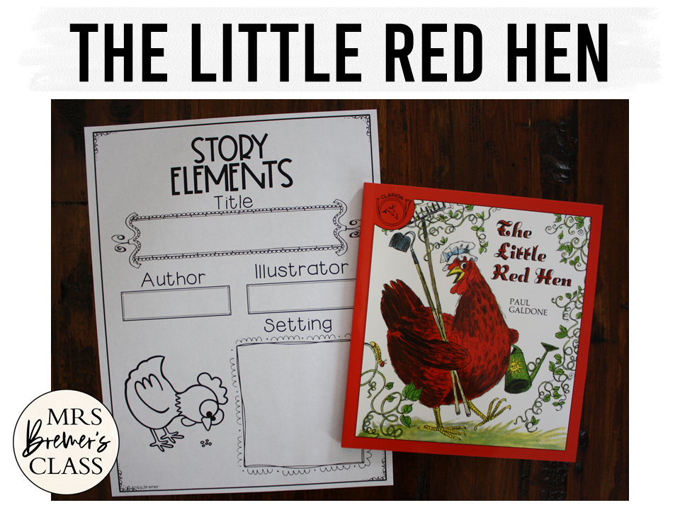 The Little Red Hen | Book Activities and Craftivity | Mrs. Bremer's Class