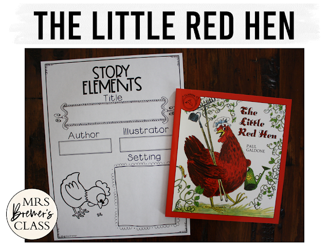 The Little Red Hen | Book Activities and Craftivity | Mrs. Bremer's Class