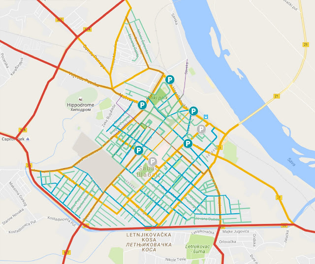 SAOBRAĆAJNA MAPA GRADA