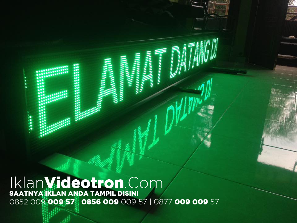 Iklan Videotron: Running Text | Iklan Videotron