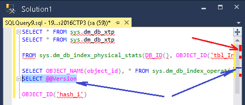 SQL Server Techniques: SSMS 2016 Newest features