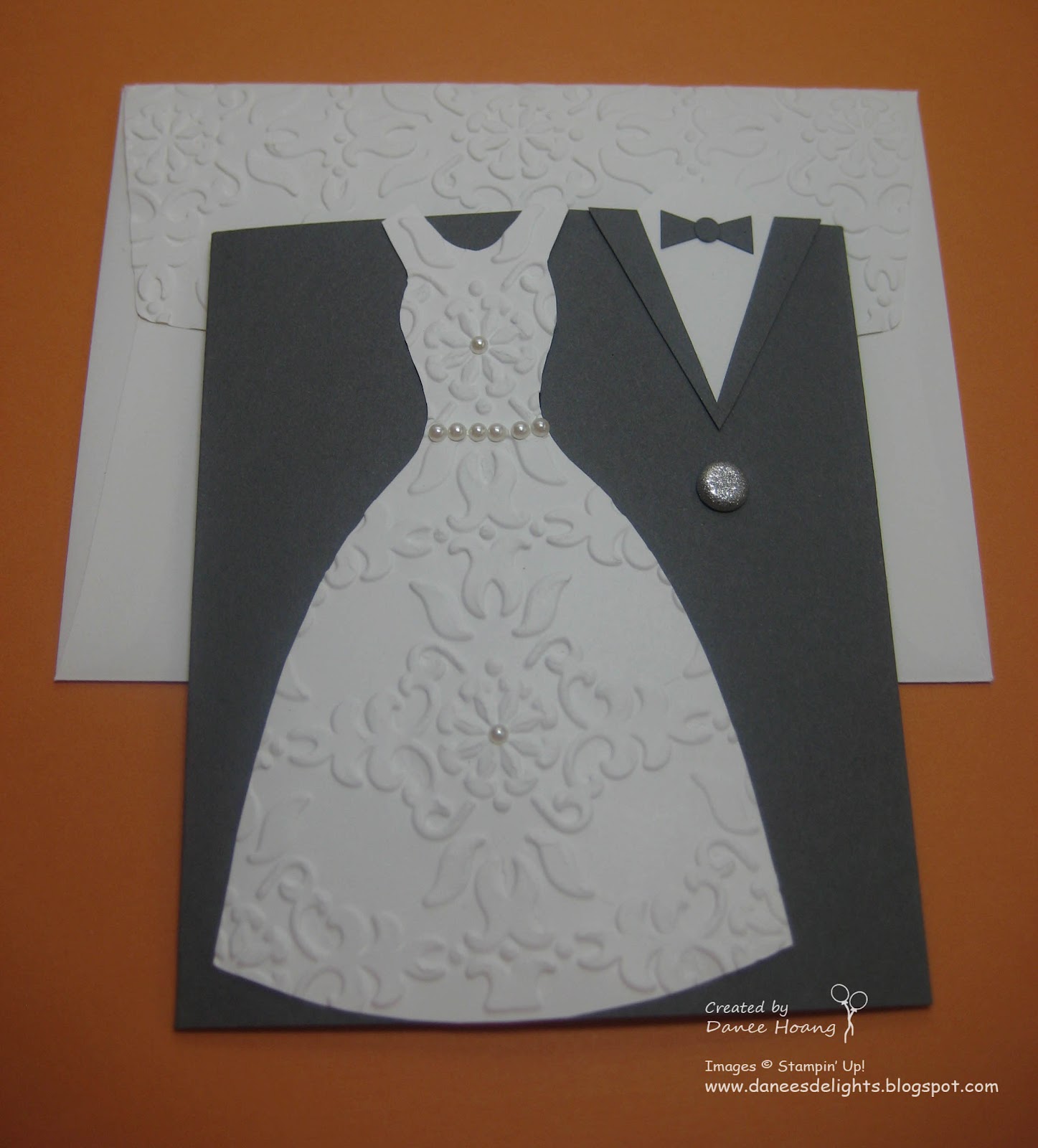 Danee's Stampin' Delights: Bride and Groom Wedding Card