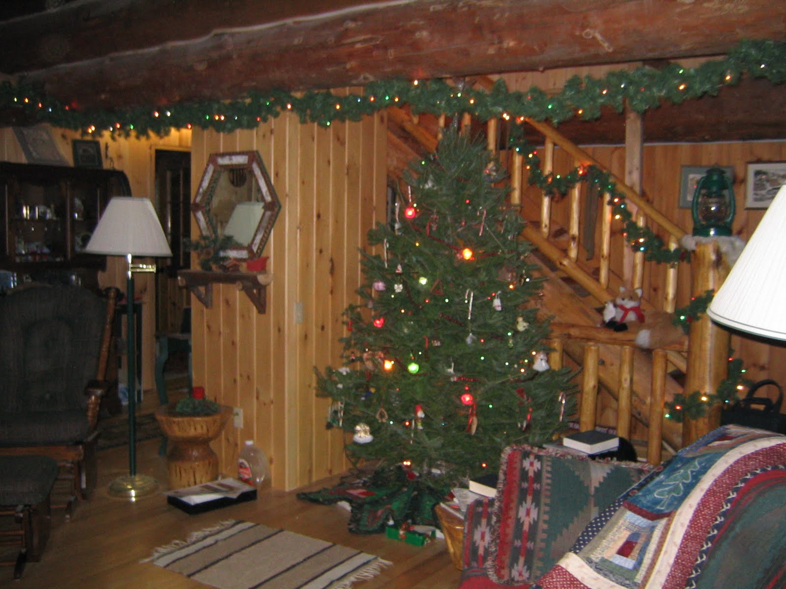 Log Cabin Christmas Tree