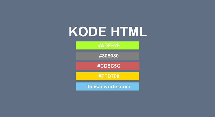 kode warna HTML-CSS lengkap - CLINDROID