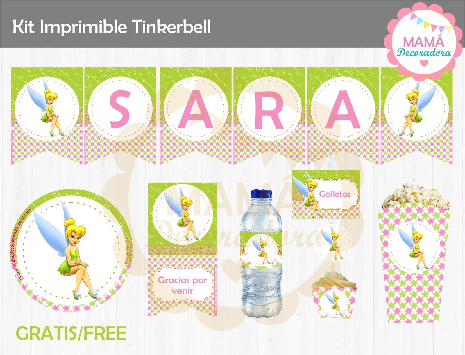 Mamá Decoradora: Kit imprimible Tinkerbell