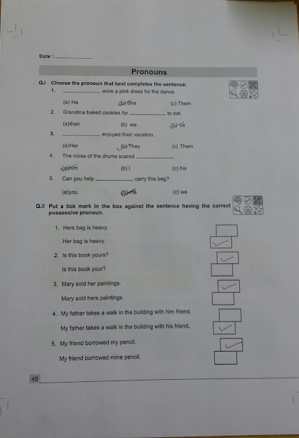 Grade 3, English, Grammar: Pronouns