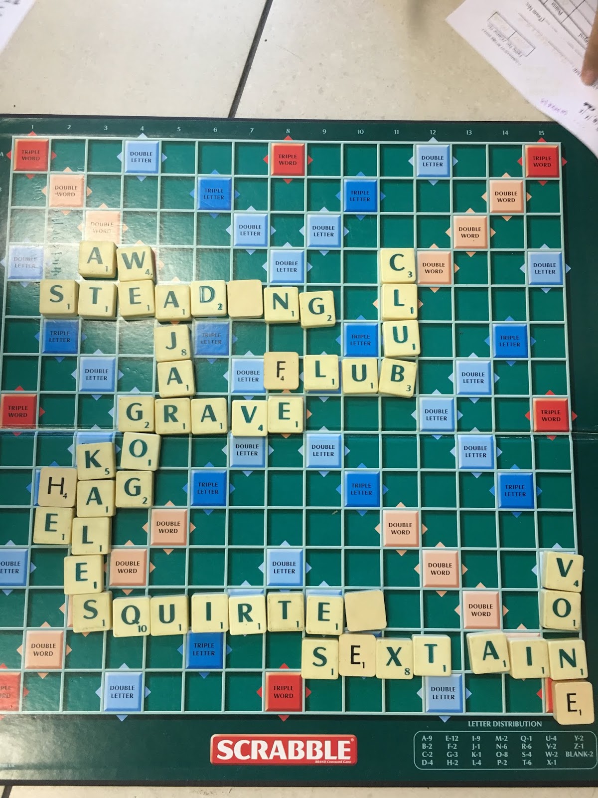 S C R A B B L E @ S H P S: 2019