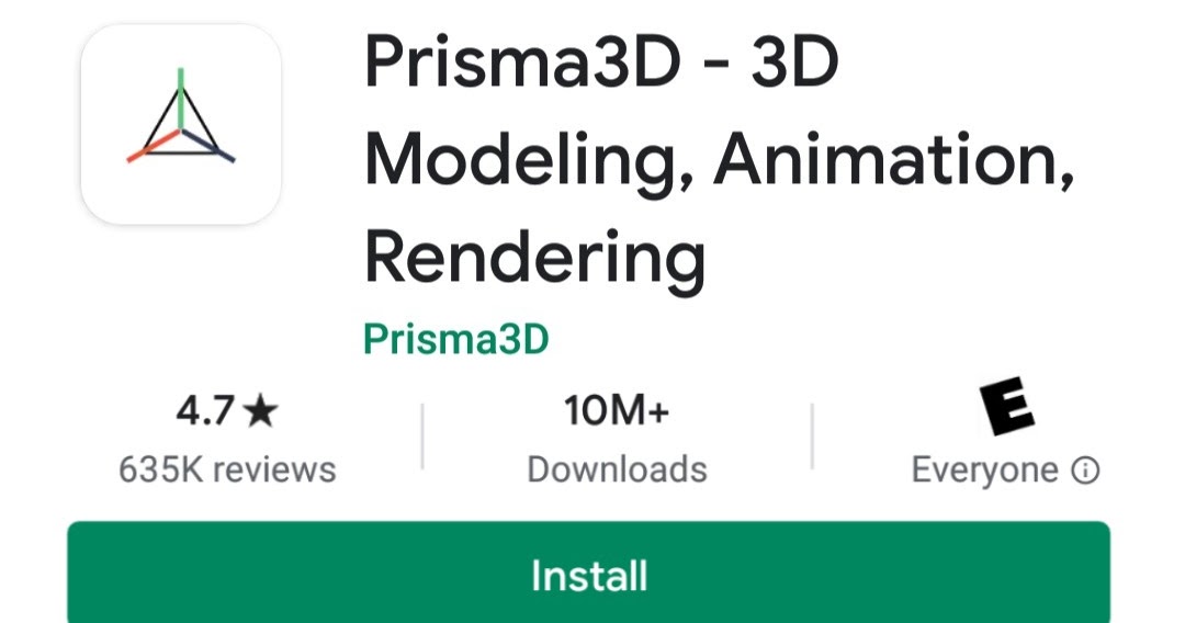 PRISMA 3D: best Android 3D model and animations making Application