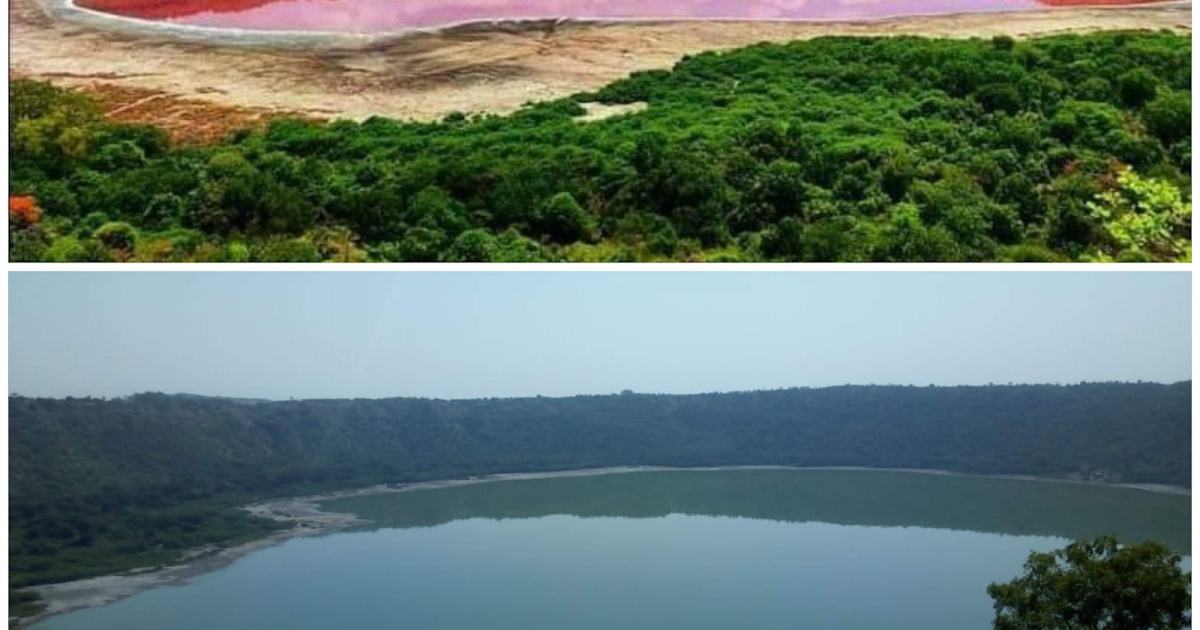 Sciency Thoughts: Water in Indian meteor crater changes colour over night.