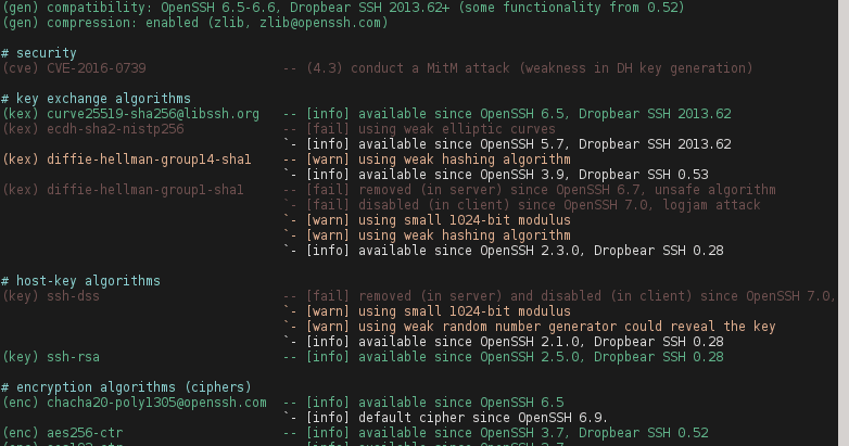 SSH Server Auditing - ssh-audit ~ Offensive Sec Blog
