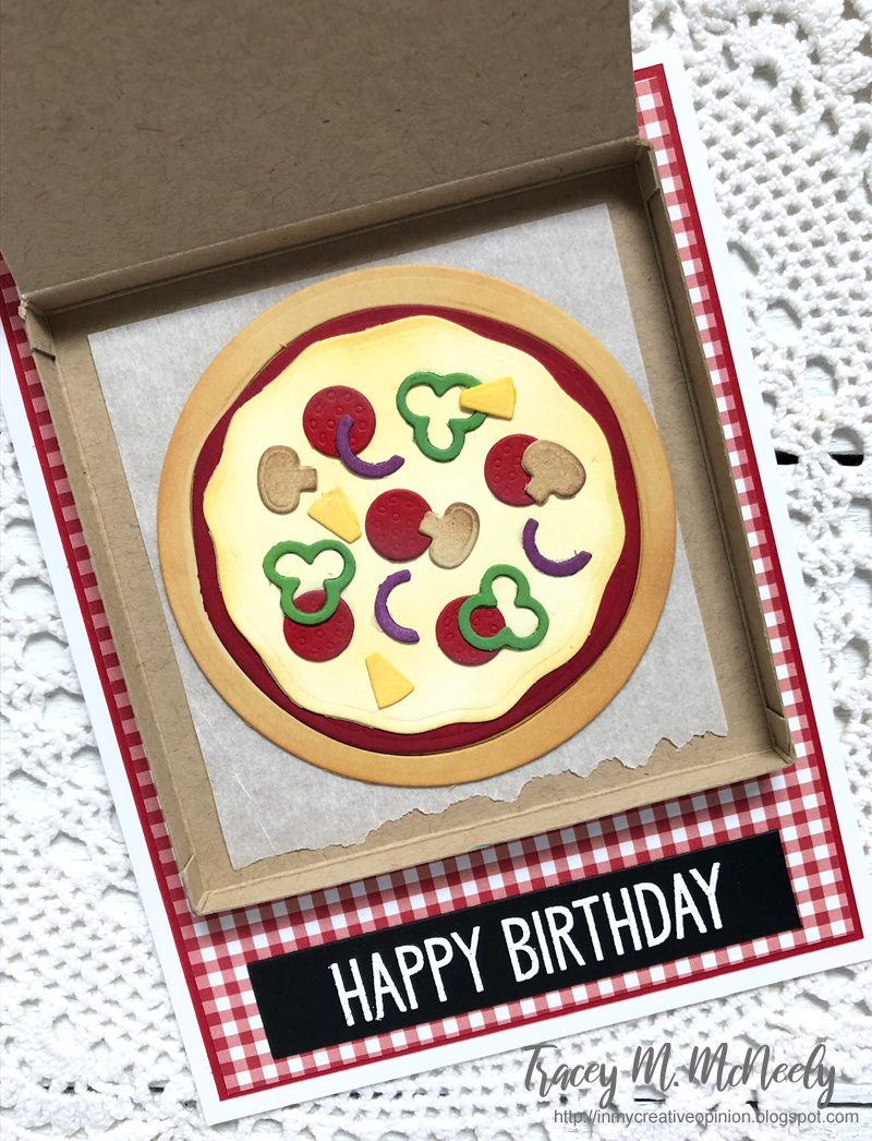 In My Creative Opinion: Interactive Pizza Box Card