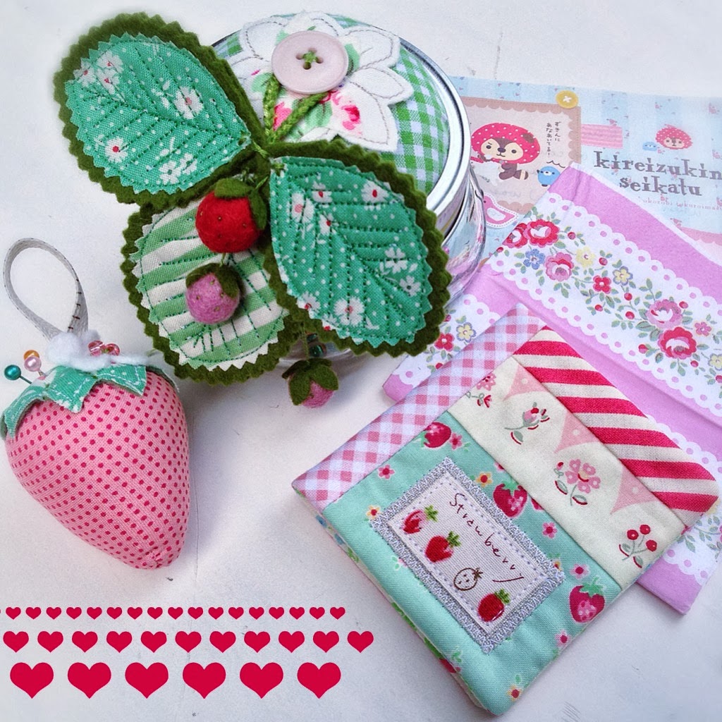 lovely little handmades: sweet strawberry pincushions