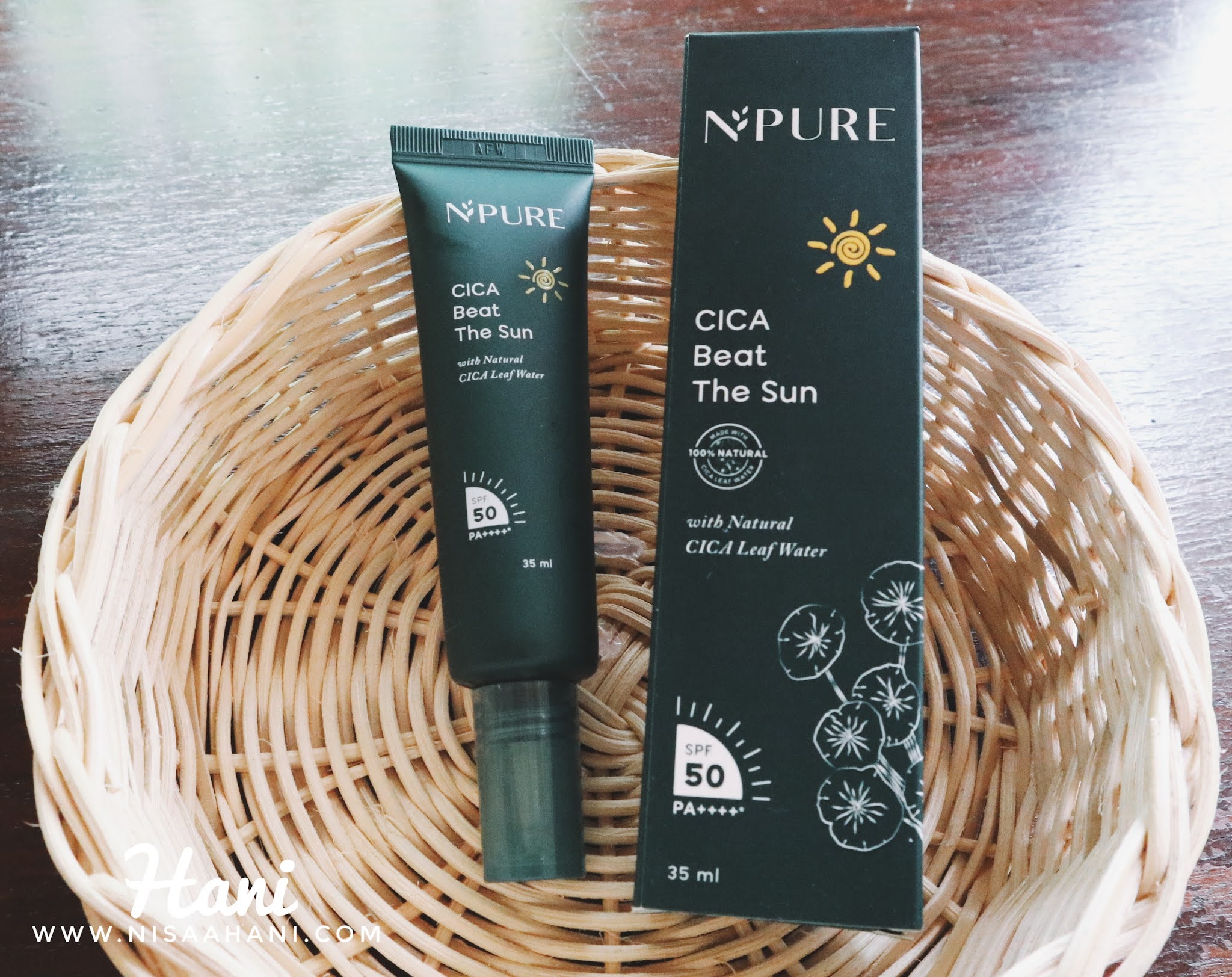 Review N'PURE Cica Beat The Sun SPF 50 PA ++++: Natural Sunscreen for ...
