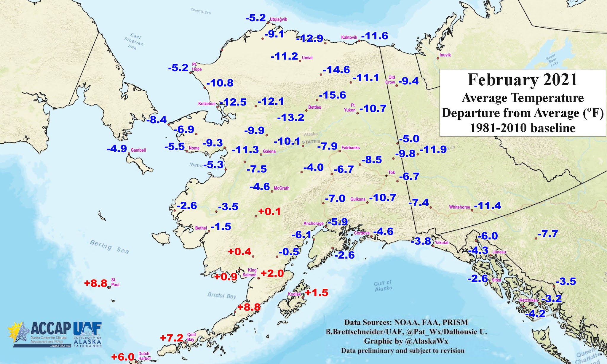 Deep Cold: Alaska Weather & Climate: Chilly Late Winter