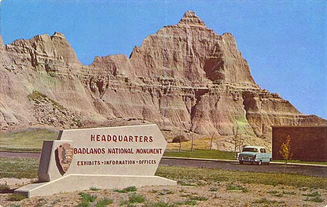 *Postcard Gems: Badlands National Monument Headquarters