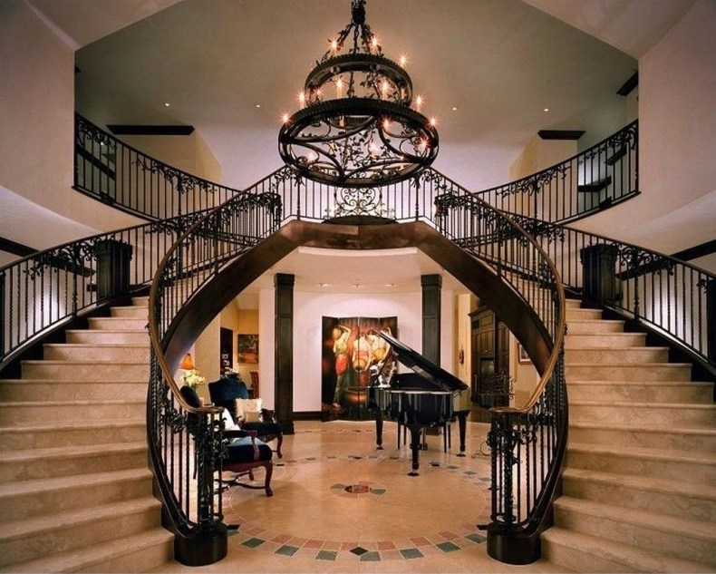 43 Stunning Double Staircase Design that makes a luxury home | ARA HOME