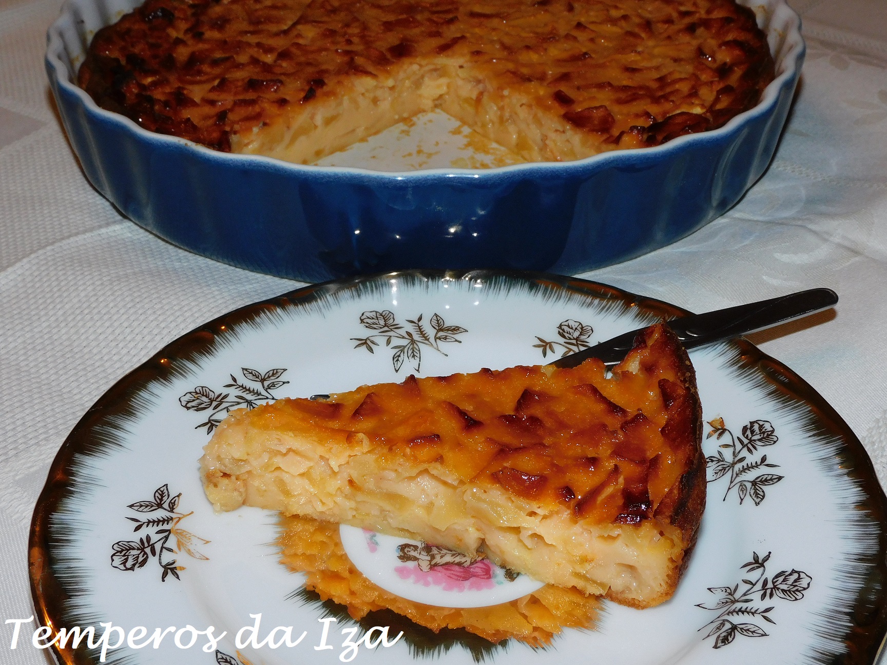 Temperos da Iza: Queijada de Iogurte e Maçã