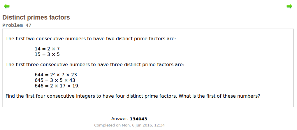 Problem 47 Project Euler Solution with python Problem 47 Project Euler Solution with python