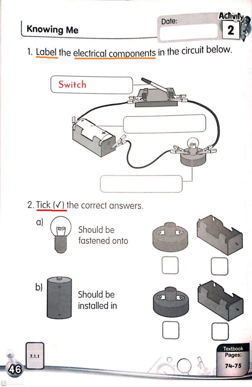 HBL SCIENCE 2B BY TEACHER LINA: ELECTRICAL COMPONENT