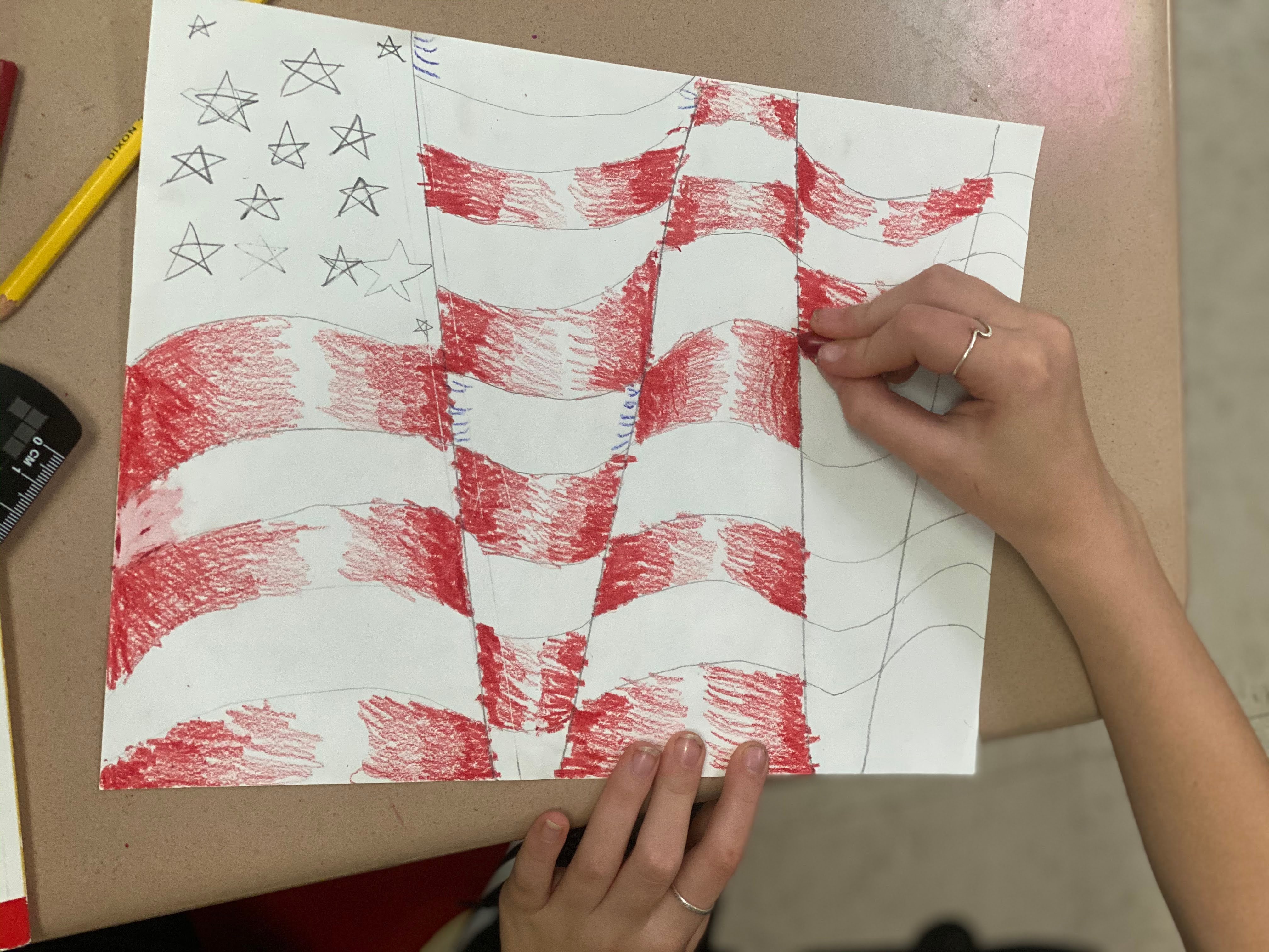 Elements of the Art Room: Patriotic art for Veterans Day!
