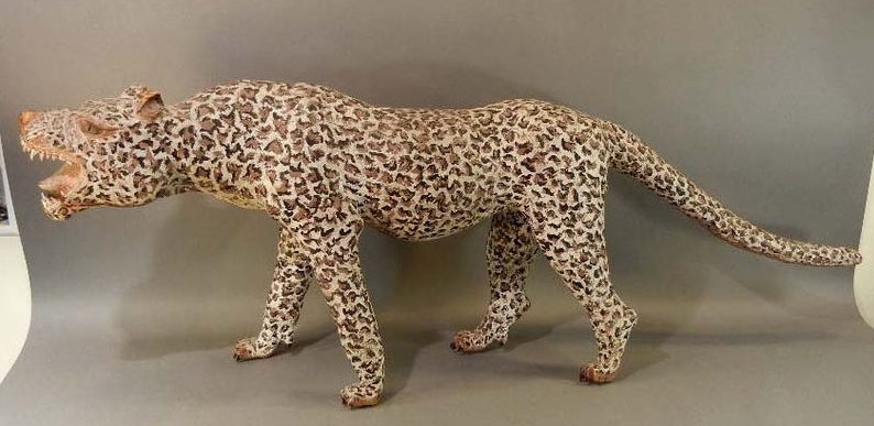 Anonymous Works: Folk Art Carved Circus Cheetah
