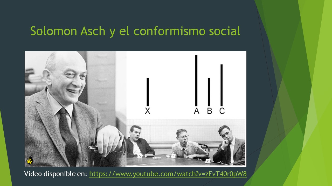 RELIGION Y FILOSOFIA: PSICOLOGÍA SOCIAL: Conformismo Social