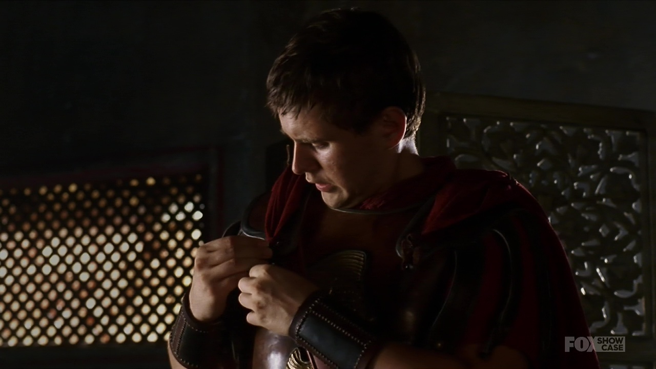ausCAPS: Allen Leech shirtless in Rome 2-06 "Philippi"